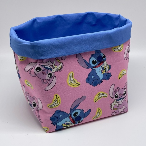 Hand Crafted | Storage & Organization | Stitch Basket Disney Lilo And ...